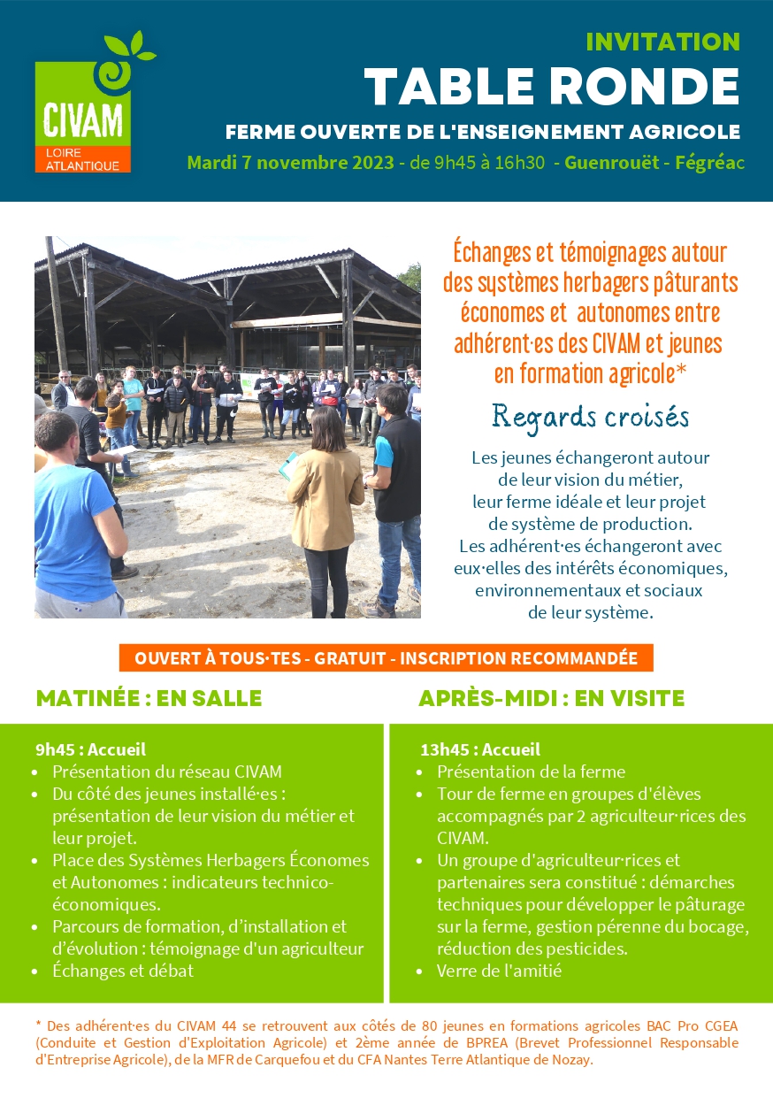 Table Ronde - CIVAM de Loire-Atlantique